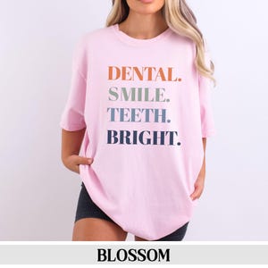 Dental T-shirt Teeth Dentist Staff Gift Idea Shirt RDH Smile Trendy ...