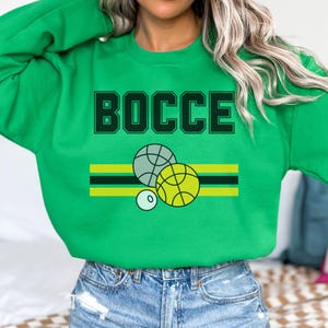 Bocce Athletic Sweatshirt for Bocce Ball Tournament Team Shirt College ...