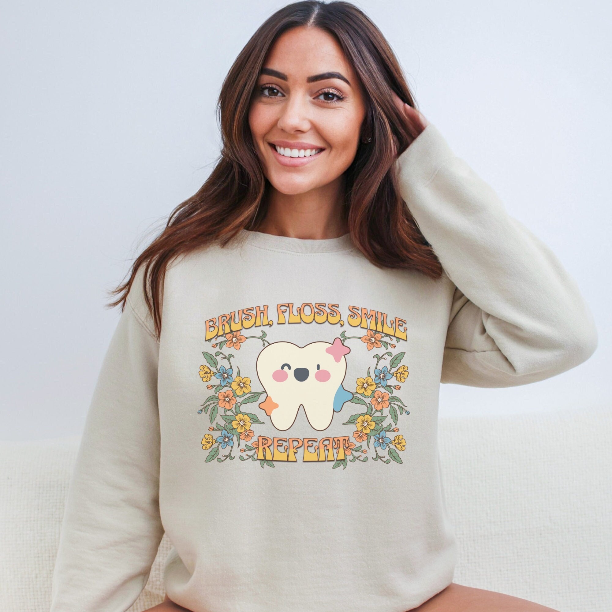 Dentist Sweatshirt Dental Hygienist Gift for Dental Student Crewneck ...