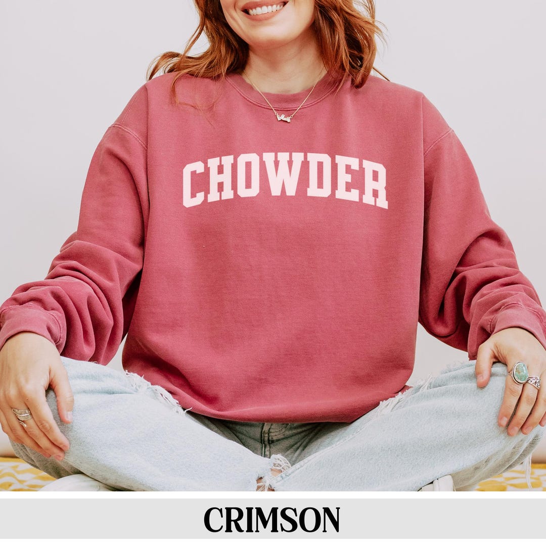 Clam Chowder Crewneck Foodie Gift Cape Cod Preppy Provincetown Seafood ...