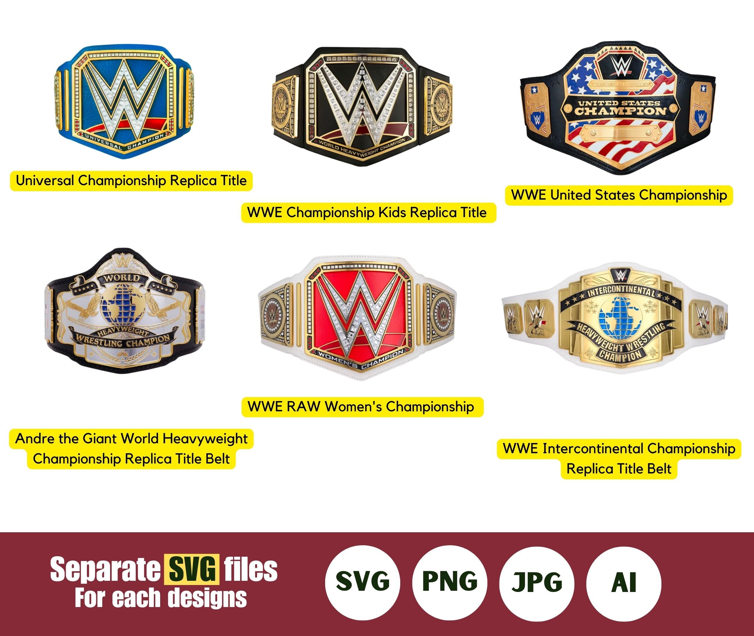 WWE SVG Belt Championship, Belt Svg, Heavyweight Belt, Clipart, WWE ...