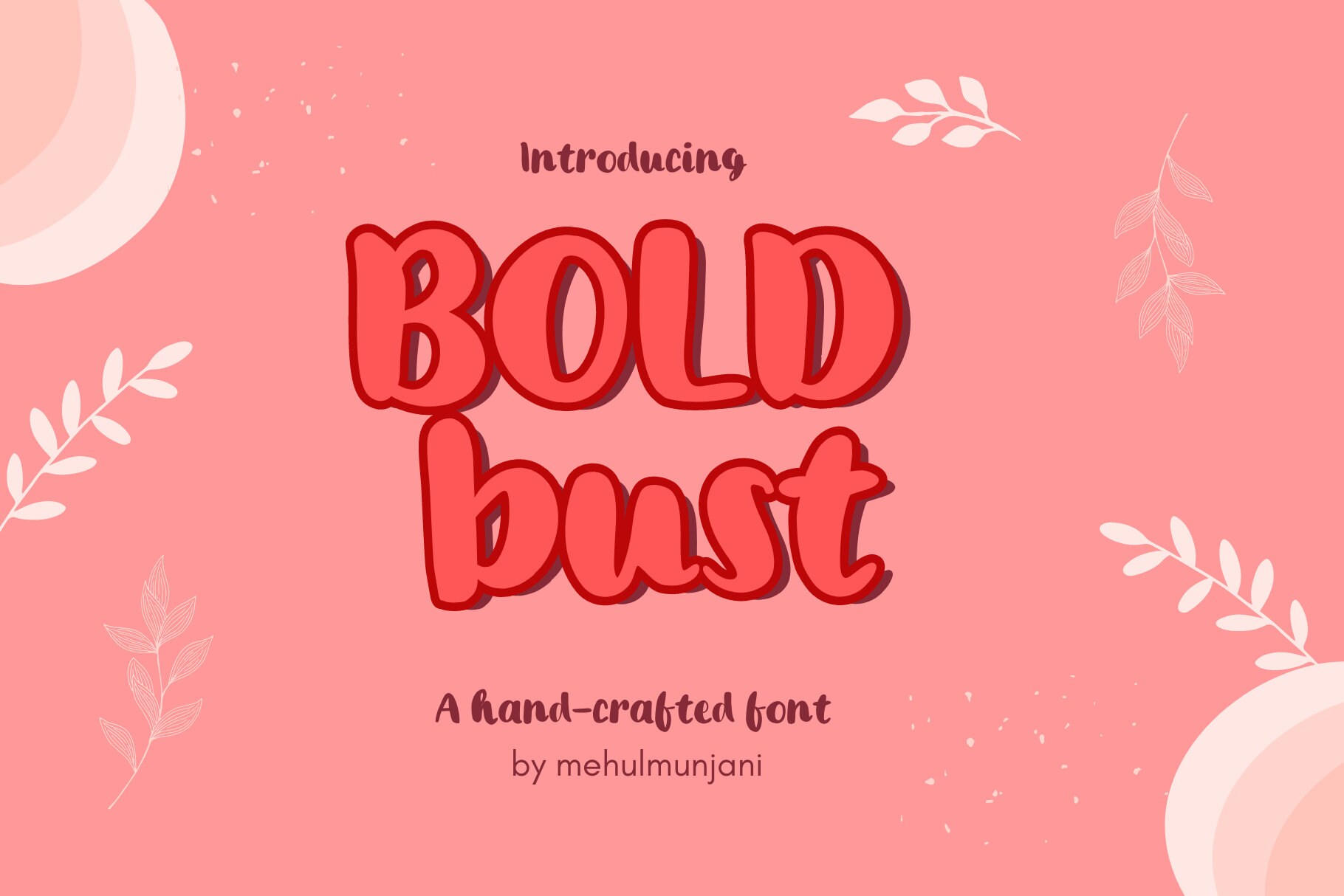 Bold Bust Handcrafted Font, Serif Font, Display Font, Logo Font ...