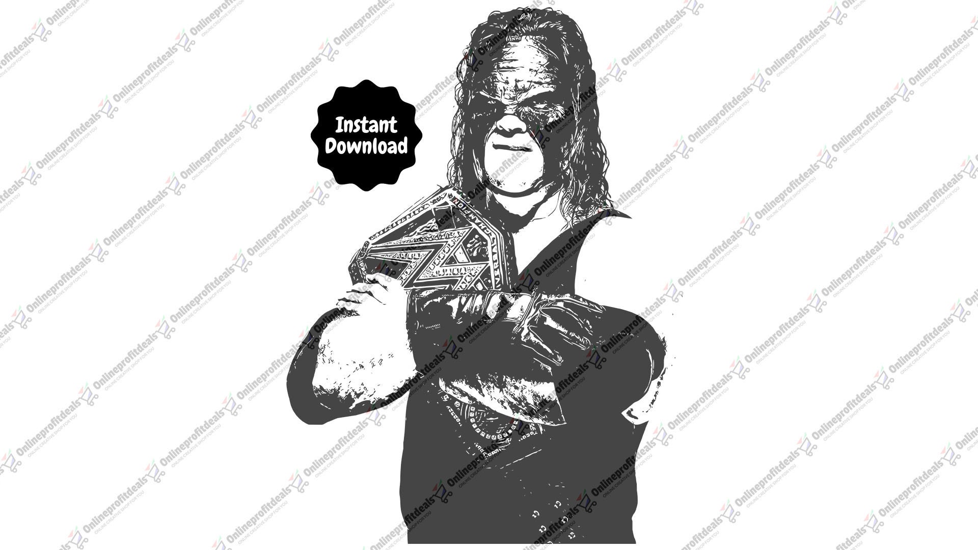 Coloring Pages Of Kane Wwe