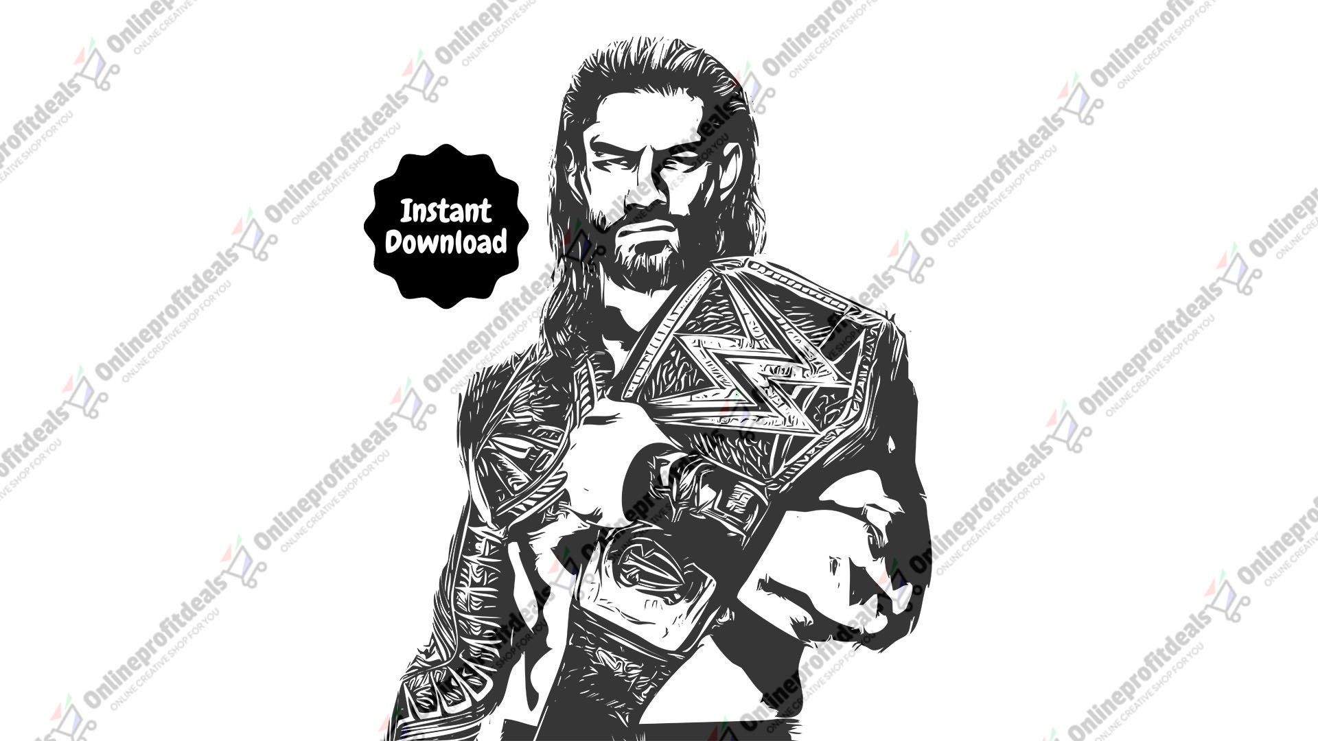 How To Draw Wwe Roman Reigns