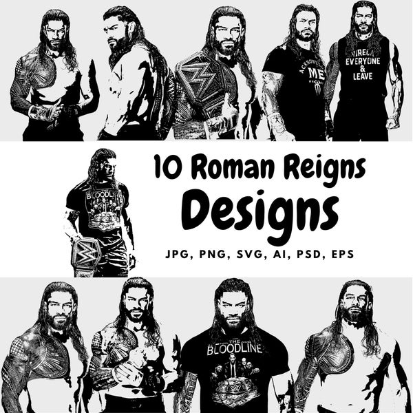Roman Reigns Svg - Etsy