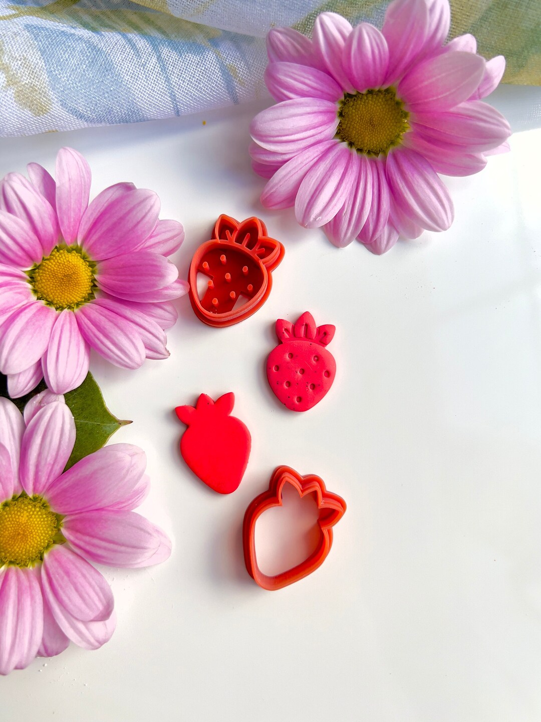 Summer Strawberry Clay Cutter | Fruit Polymer Clay Cutters ...