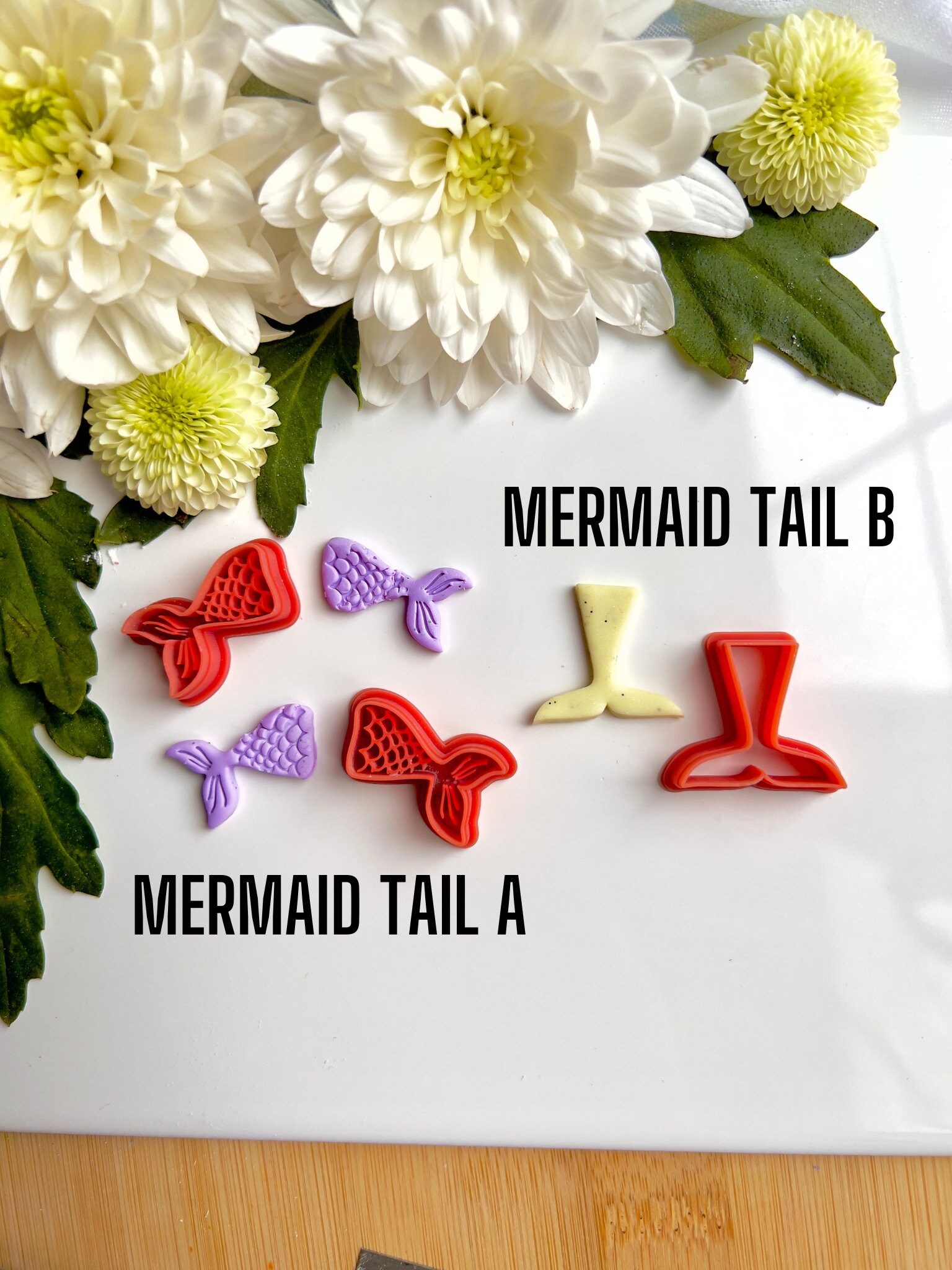 Summer Mermaid Tail Clay Cutter Siren Polymer Clay Cutters - Etsy