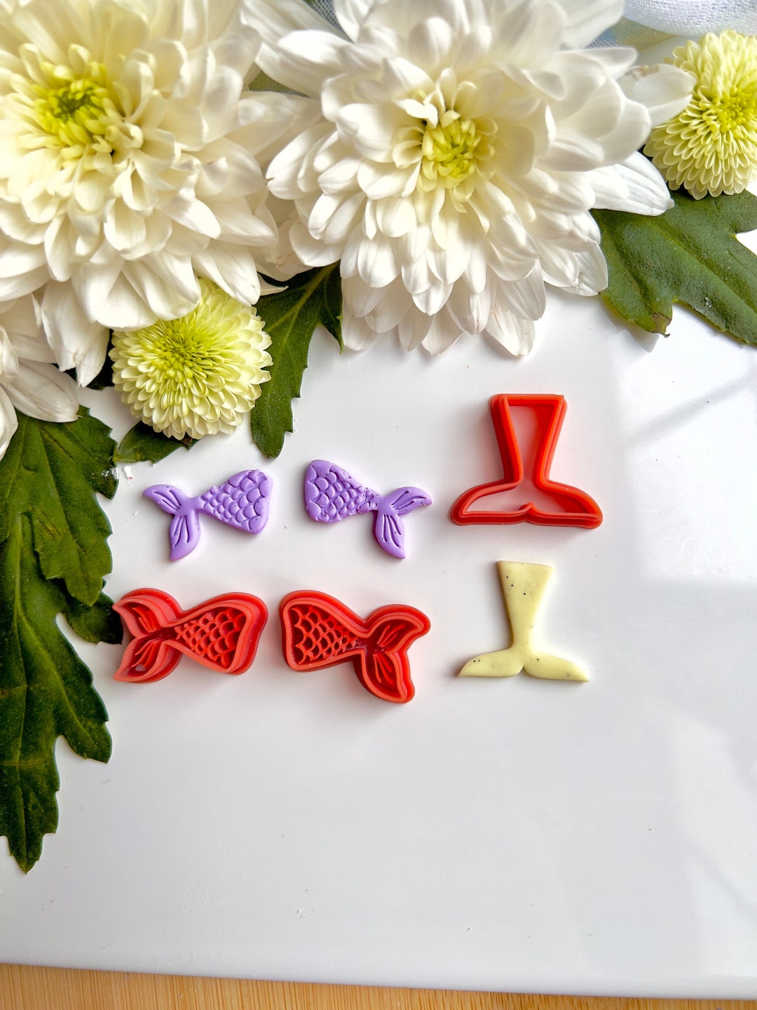 Summer Mermaid Tail Clay Cutter | Siren Polymer Clay Cutters | Holidays ...