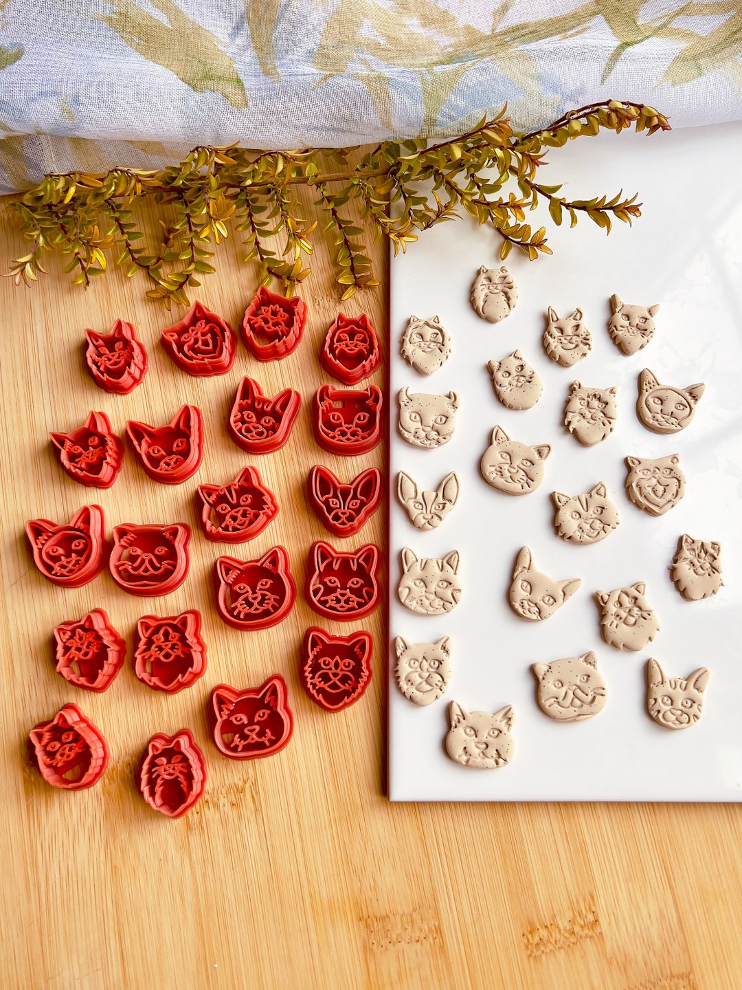 Cat Clay Cutter | Cats Breeds Polymer Clay Cutters | Kitty Earrings ...