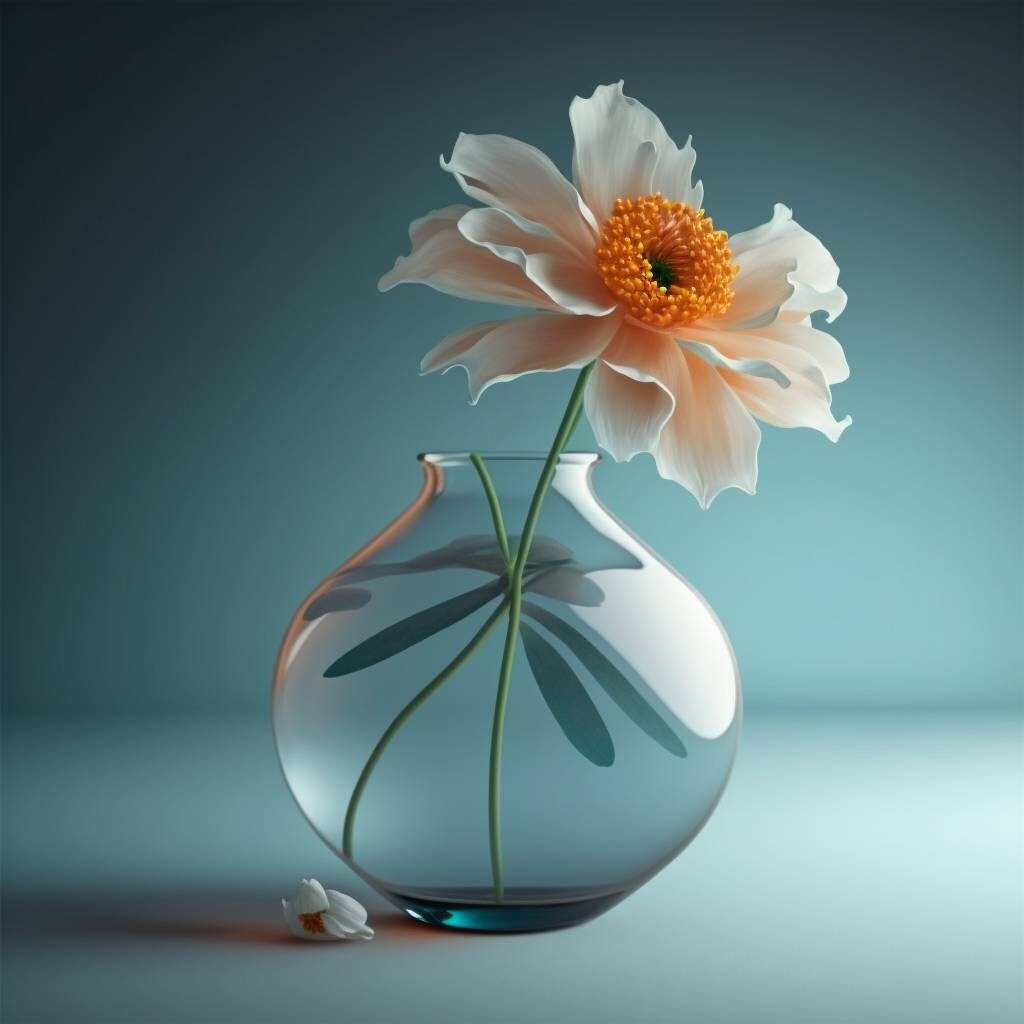 Simple Flower in Vase Printable Art, Minimalistic, Digital Download - Etsy