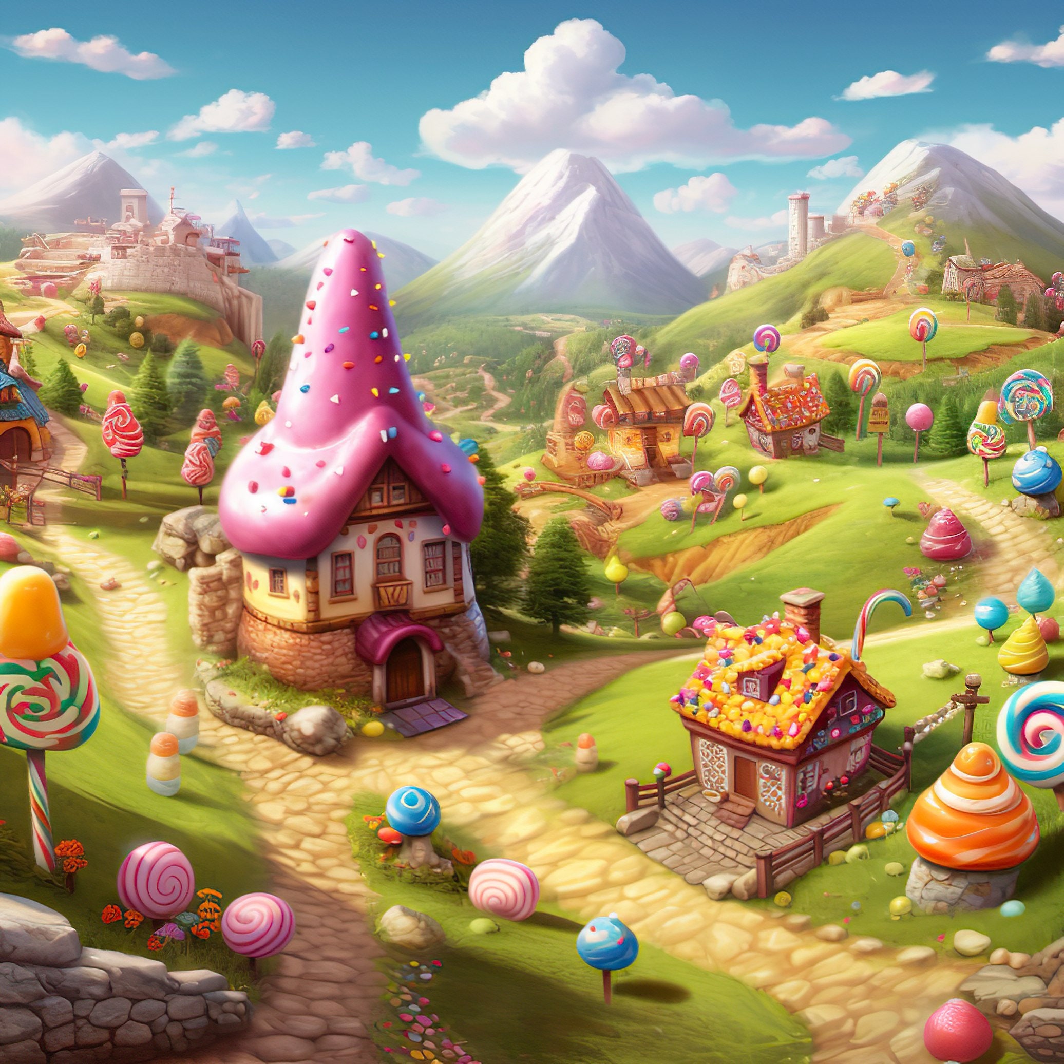 Downloadable AI Art Candyland - Etsy