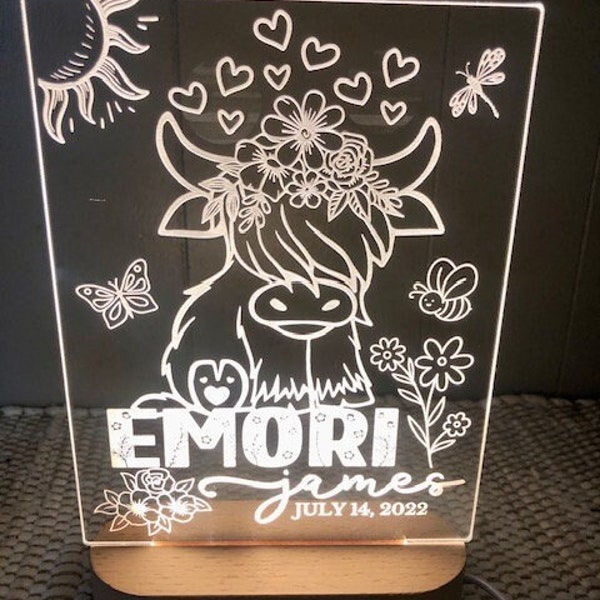 Cow Night Light - Etsy