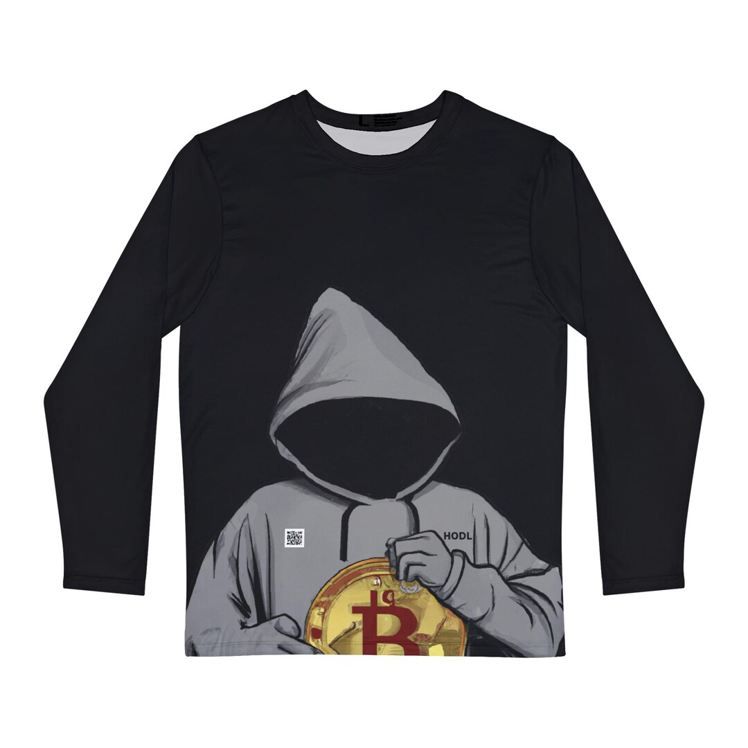 Bitcoin Who is Satoshi Nakamoto Men's Long Sleeve Shirt Cryptocurrency ...