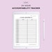 24-hour Accountability Tracker Sheet - Etsy