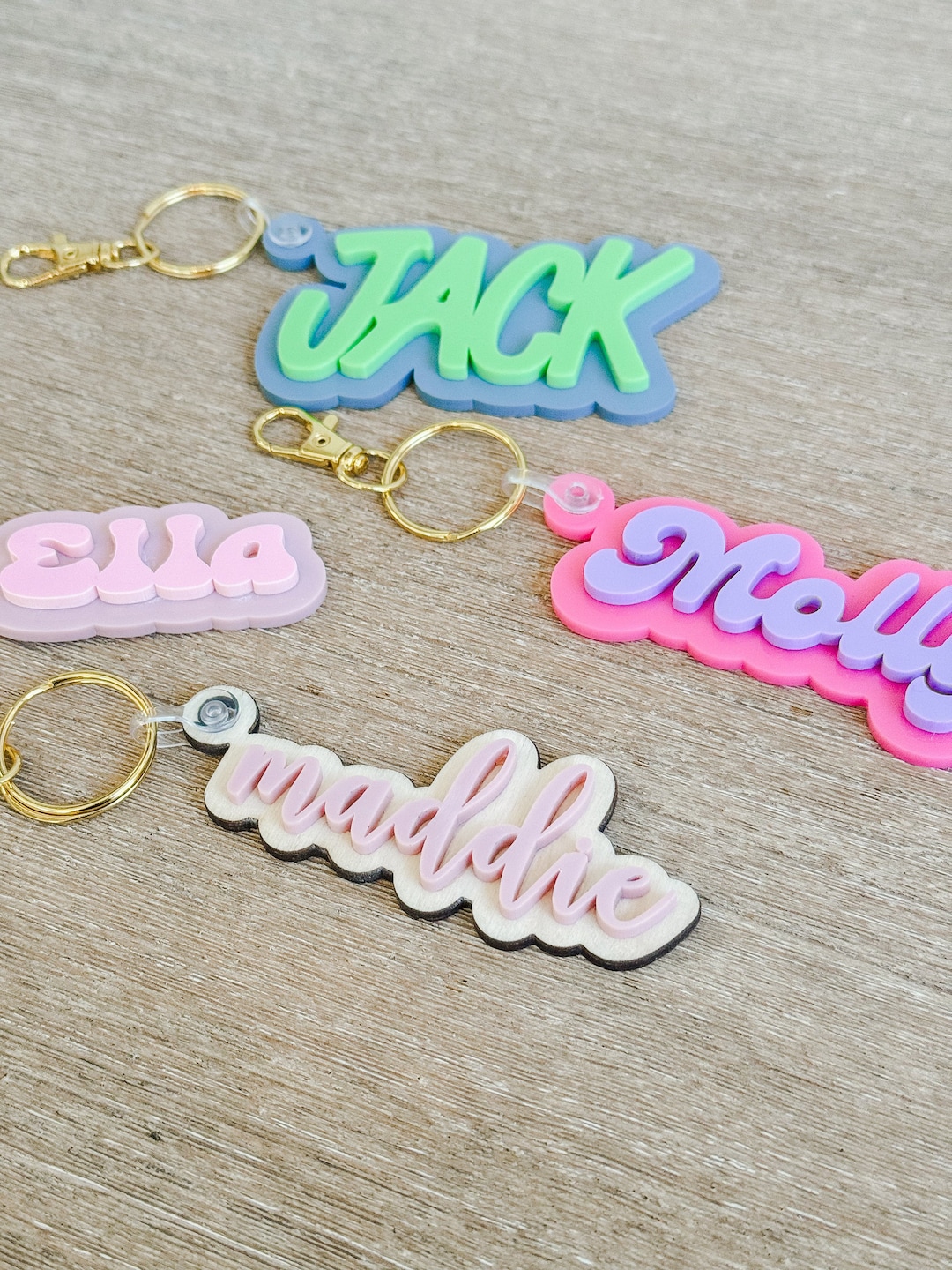 Acrylic Name Keychain - Etsy