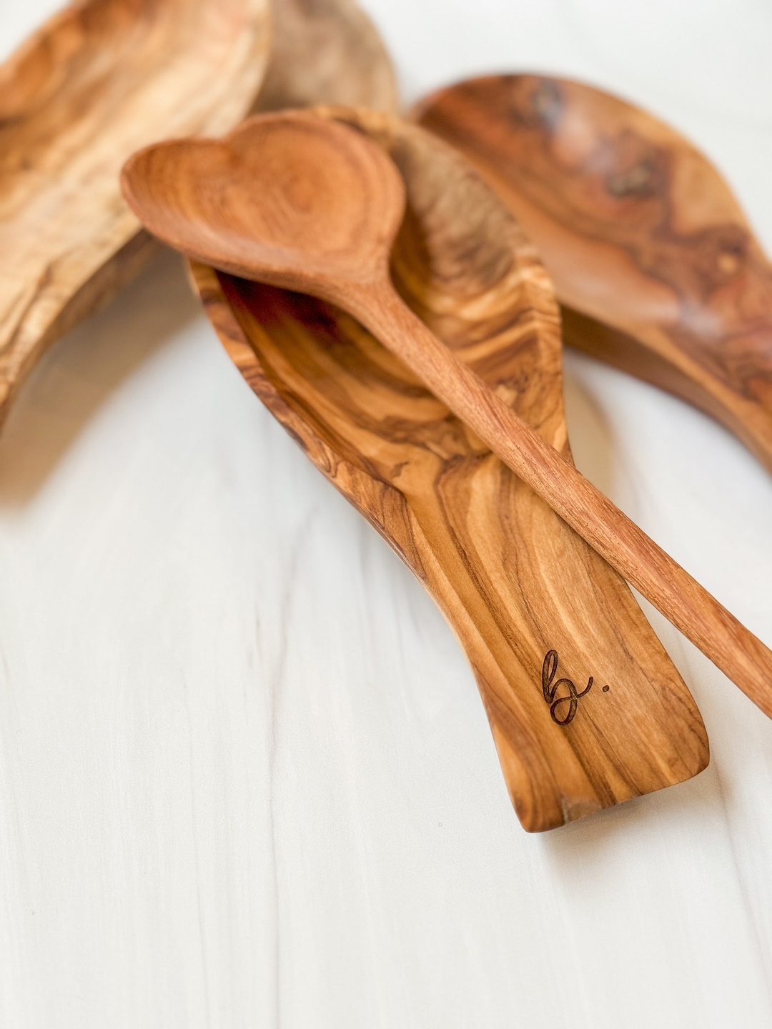 Olive Wood Spoon Rest - Etsy