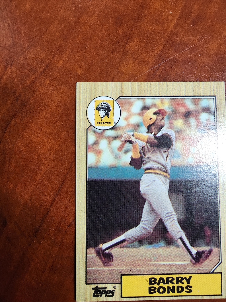 1987 Topps Barry Bonds 320 Errors Card 35 Year Old Card Original Rookie ...