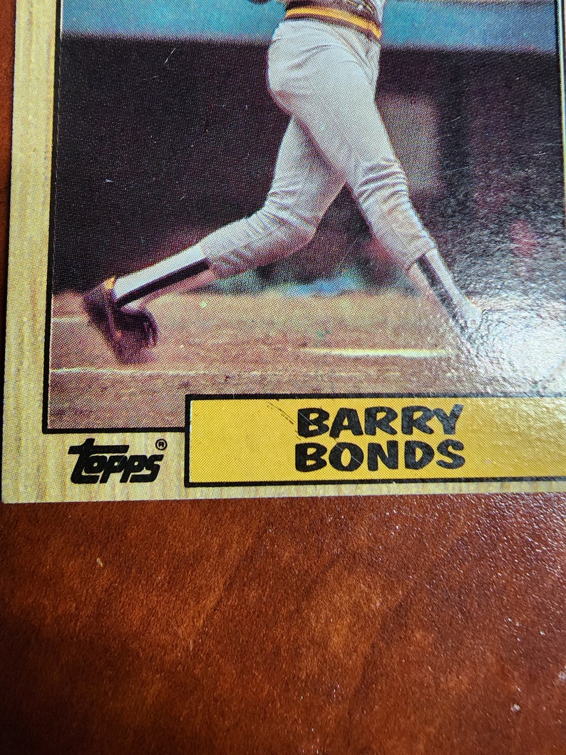 1987 Topps Barry Bonds 320 Errors Card 35 Year Old Card Original Rookie ...