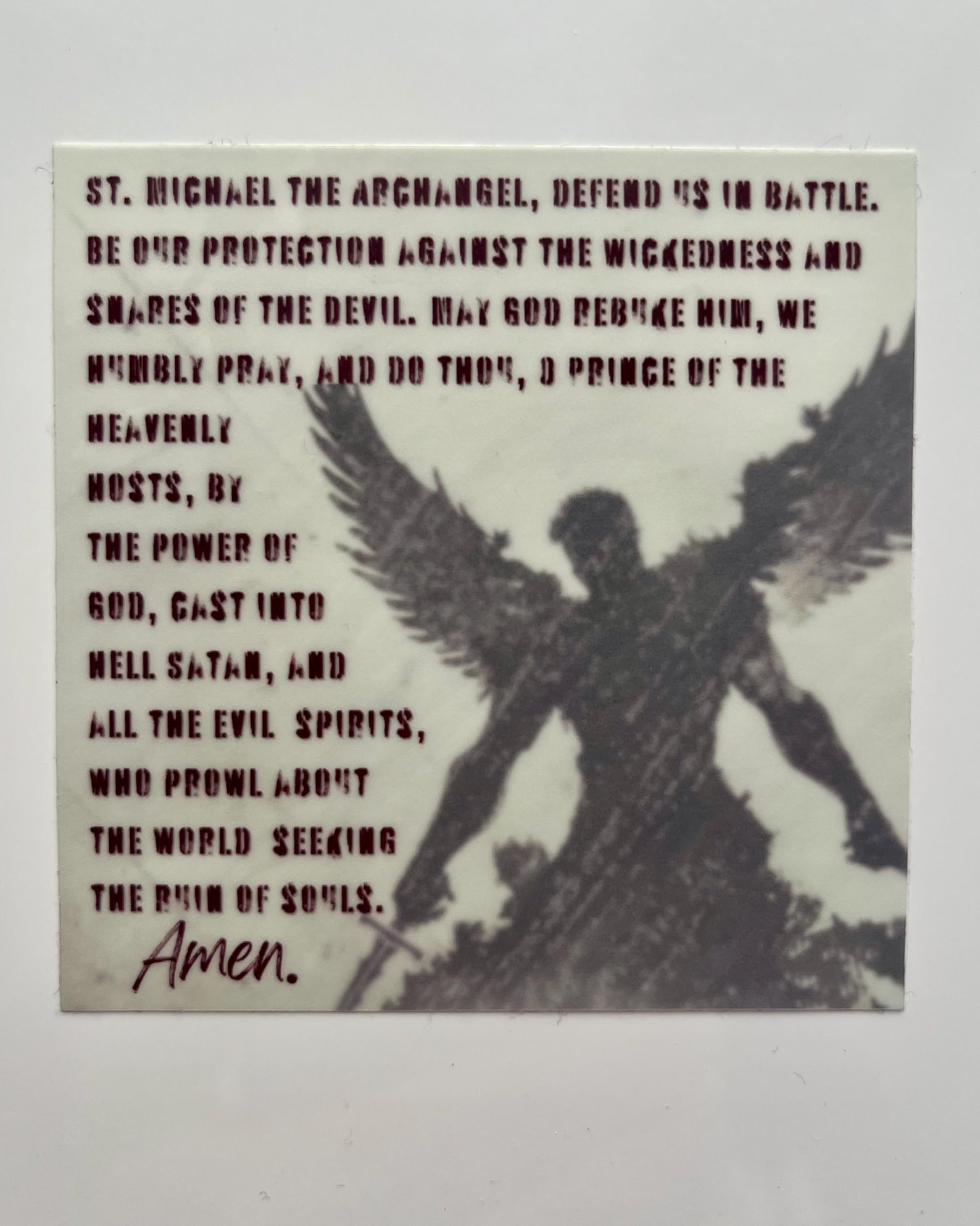St. Michael the Archangel Sticker | Angels | Catholic Prayers ...