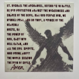 St. Michael the Archangel Sticker | Angels | Catholic Prayers ...