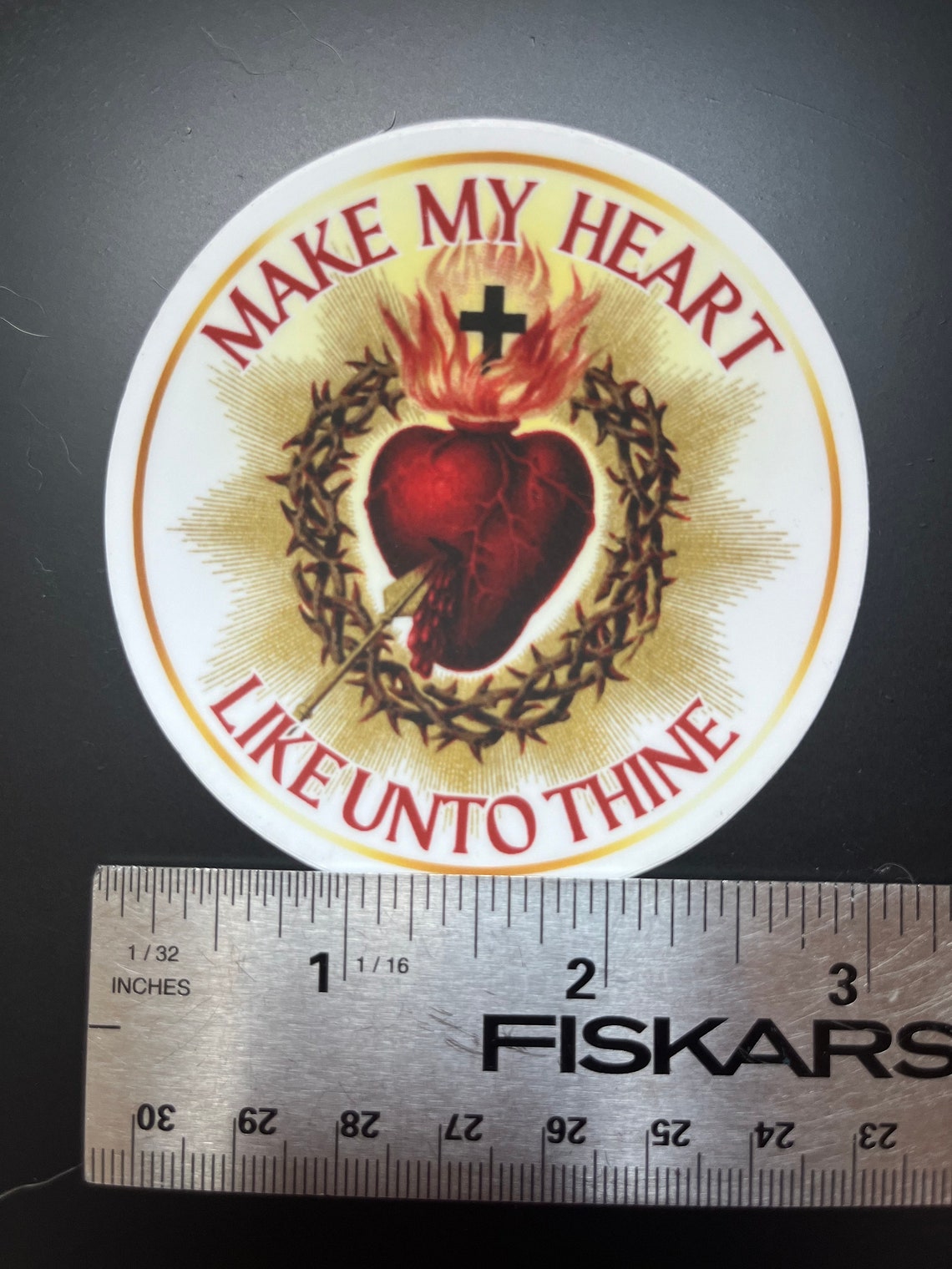 Sacred Heart Sticker | Heart of Jesus | Make My Heart Like Thine ...