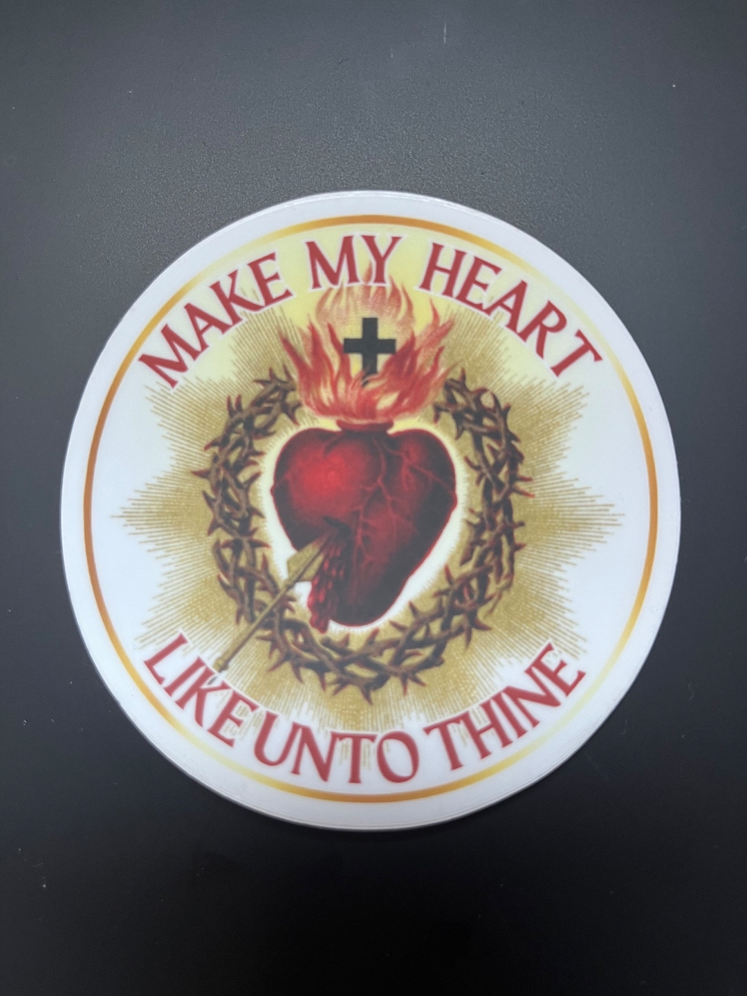 Sacred Heart Sticker | Heart of Jesus | Make My Heart Like Thine ...
