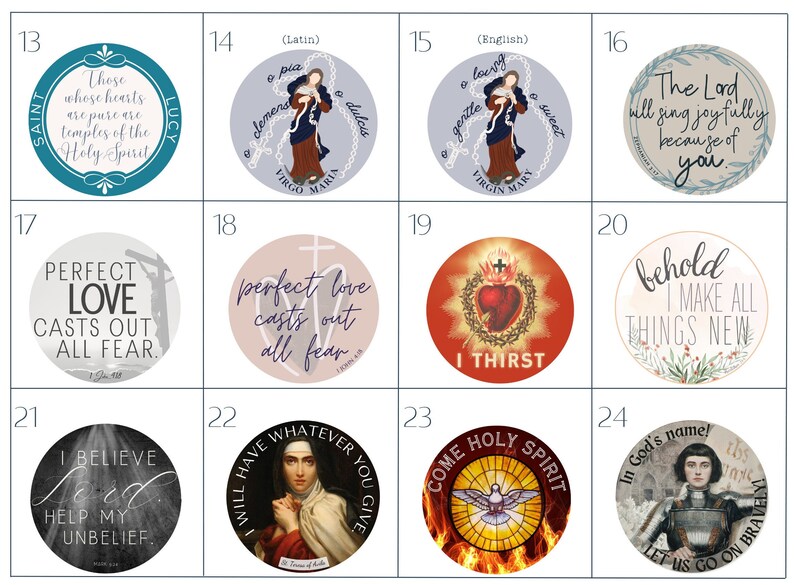Scripture & Saints Magnet Bundle Bible Magnet Catholic - Etsy