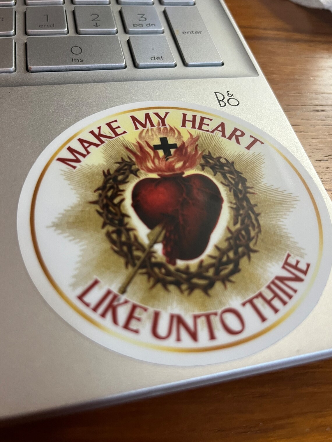 Sacred Heart Sticker | Heart of Jesus | Make My Heart Like Thine ...