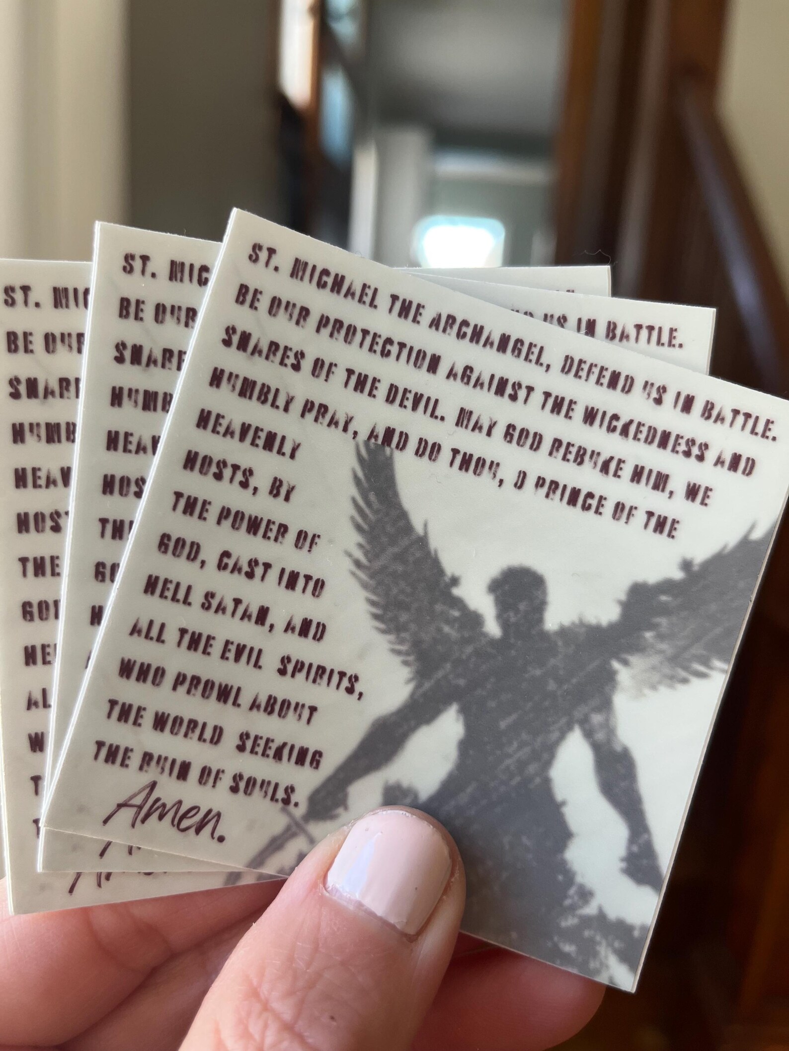 St. Michael Archangel Sticker: Catholic Prayer, Waterproof Vinyl - Etsy