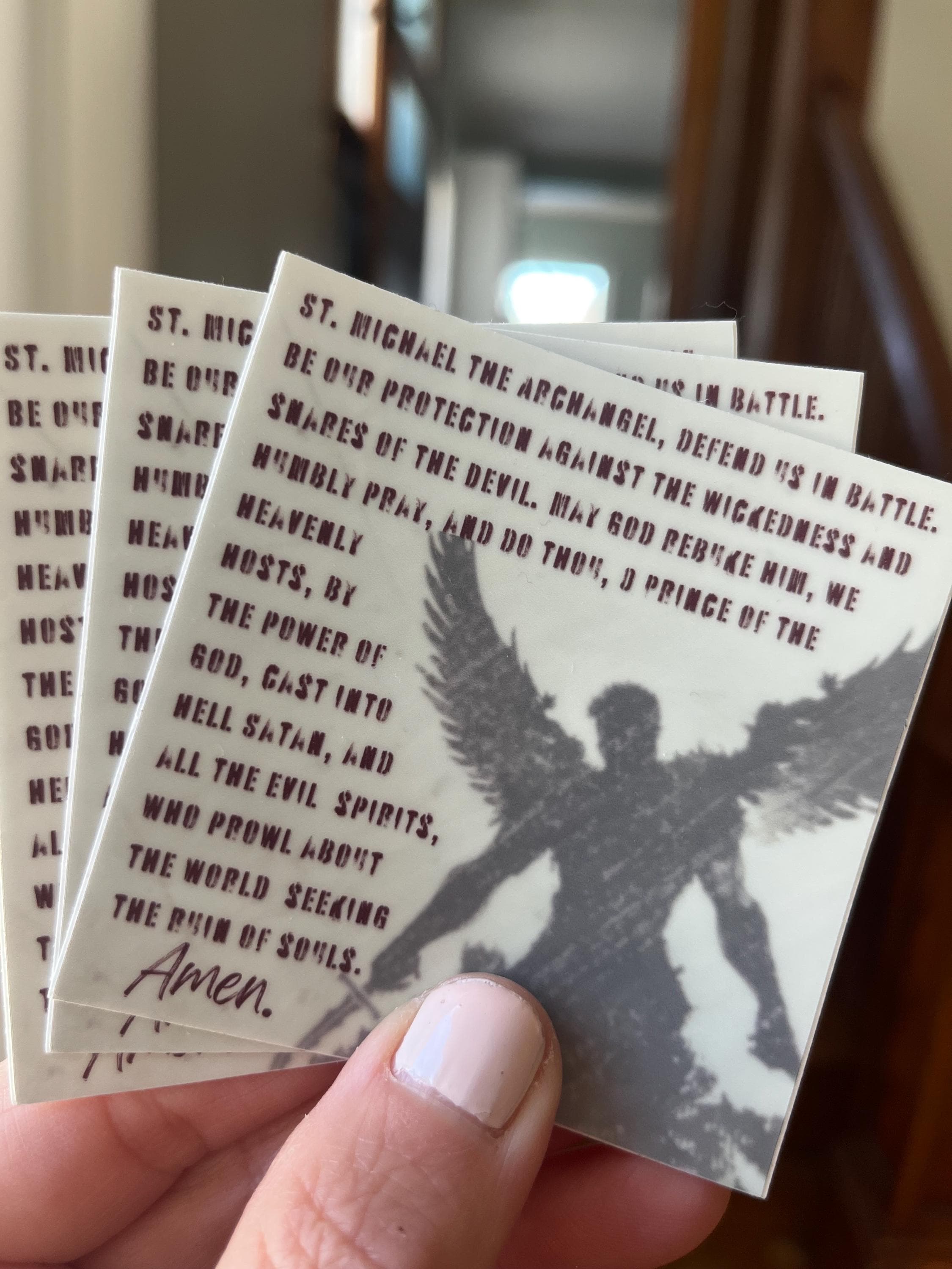 St. Michael the Archangel Sticker | Angels | Catholic Prayers ...