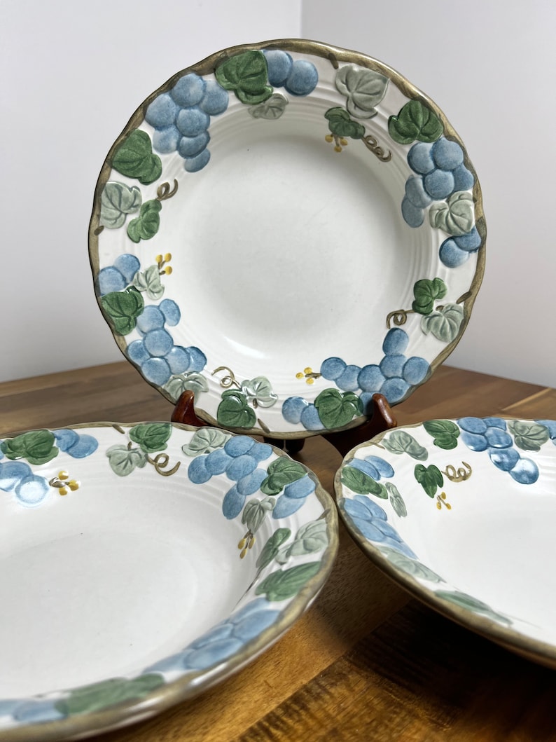 Vtg Poppy Trail by Metlox Sculpted Grape Dinnerware - Etsy