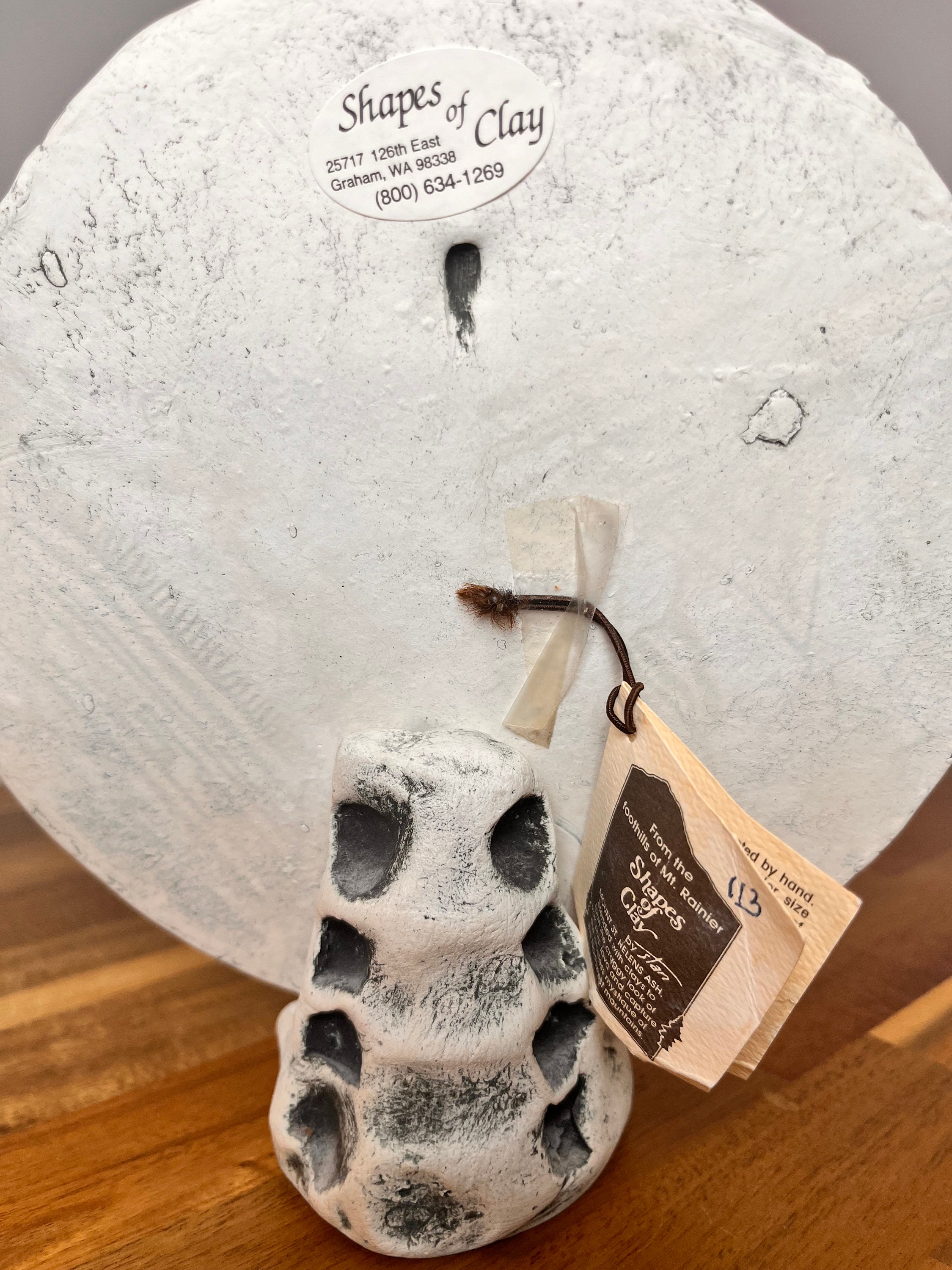 Vtg Shapes of Clay Native Clay Plaque With Stand. Native American Shelf ...