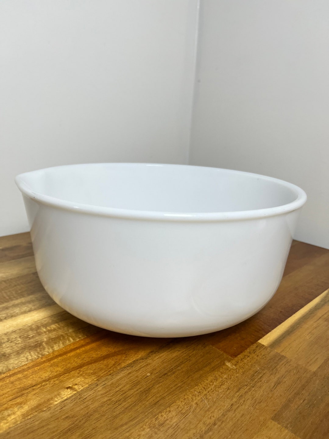 Vtg Champion Milk Glass Mixing Bowl, Kitchen Shelf Decor - Etsy