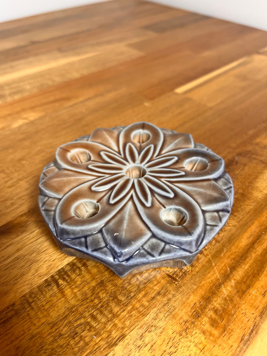 Vtg Wade Water Lily Thin Multi Candle Holder. Wade Collector Gifts. - Etsy