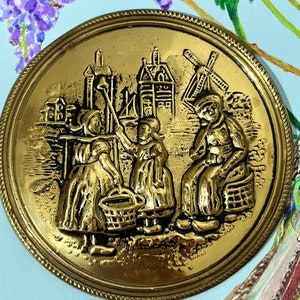 Vintage Brass Colonial Wall Art, Metal Art - Etsy