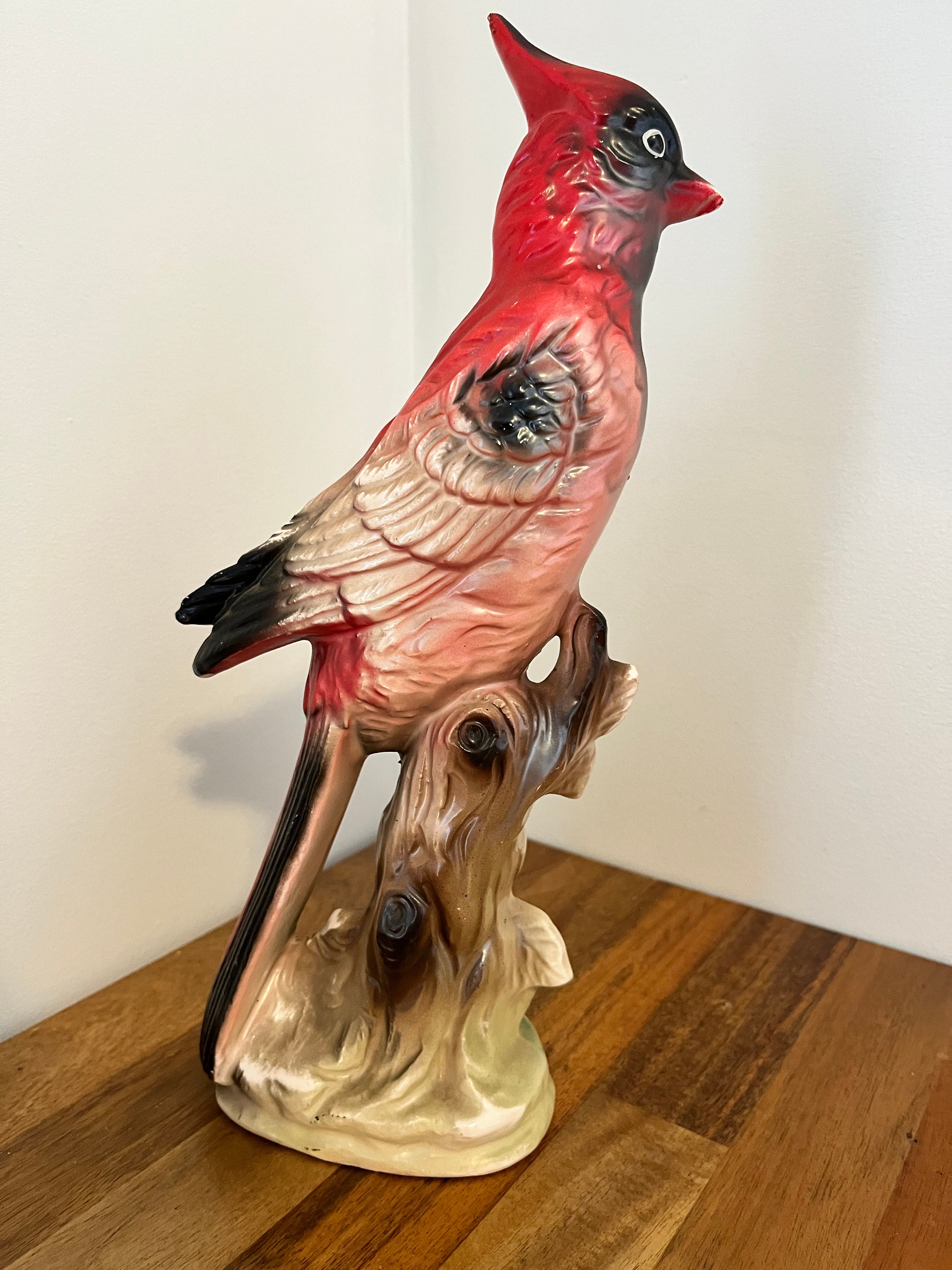 Vintage Ceramic Cardinal, Bird Decor, Vintage Decor - Etsy