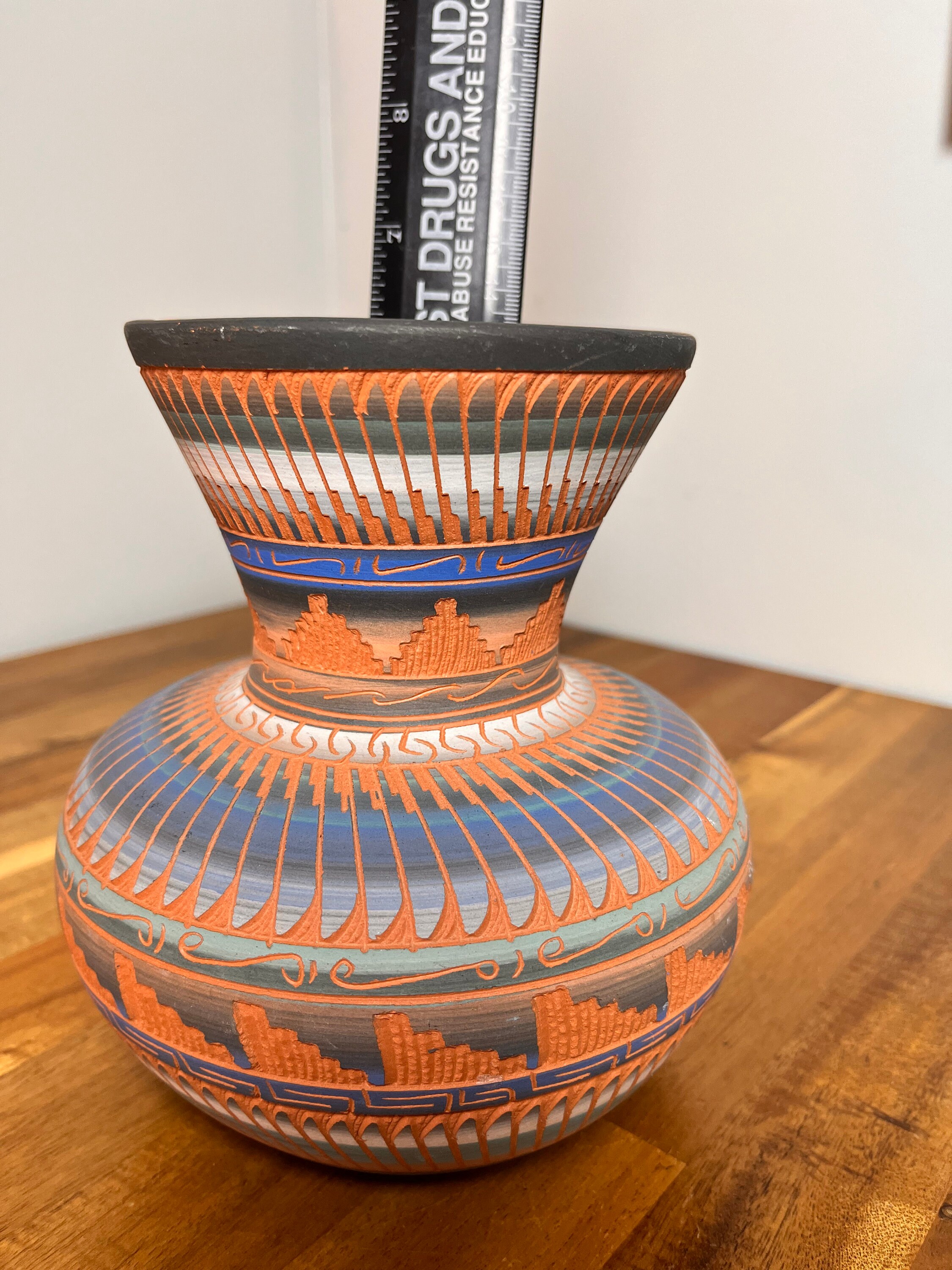 Rare Evelyn Johnson Navajo Etched Clay Pottery. Native - Etsy