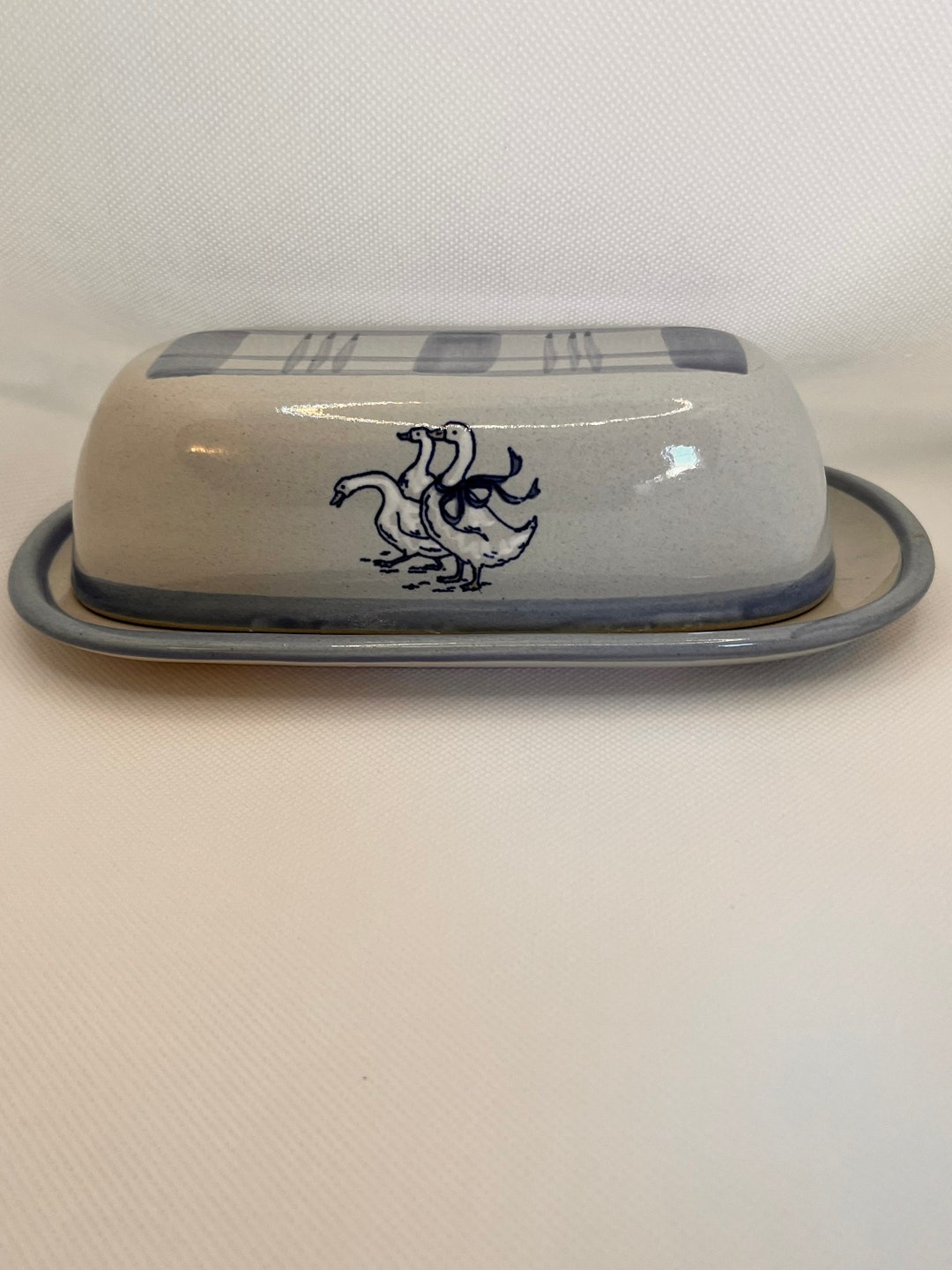 Vtg Louisville Stoneware Gaggle of Geese Butter Dish. Geese Lover Gift ...