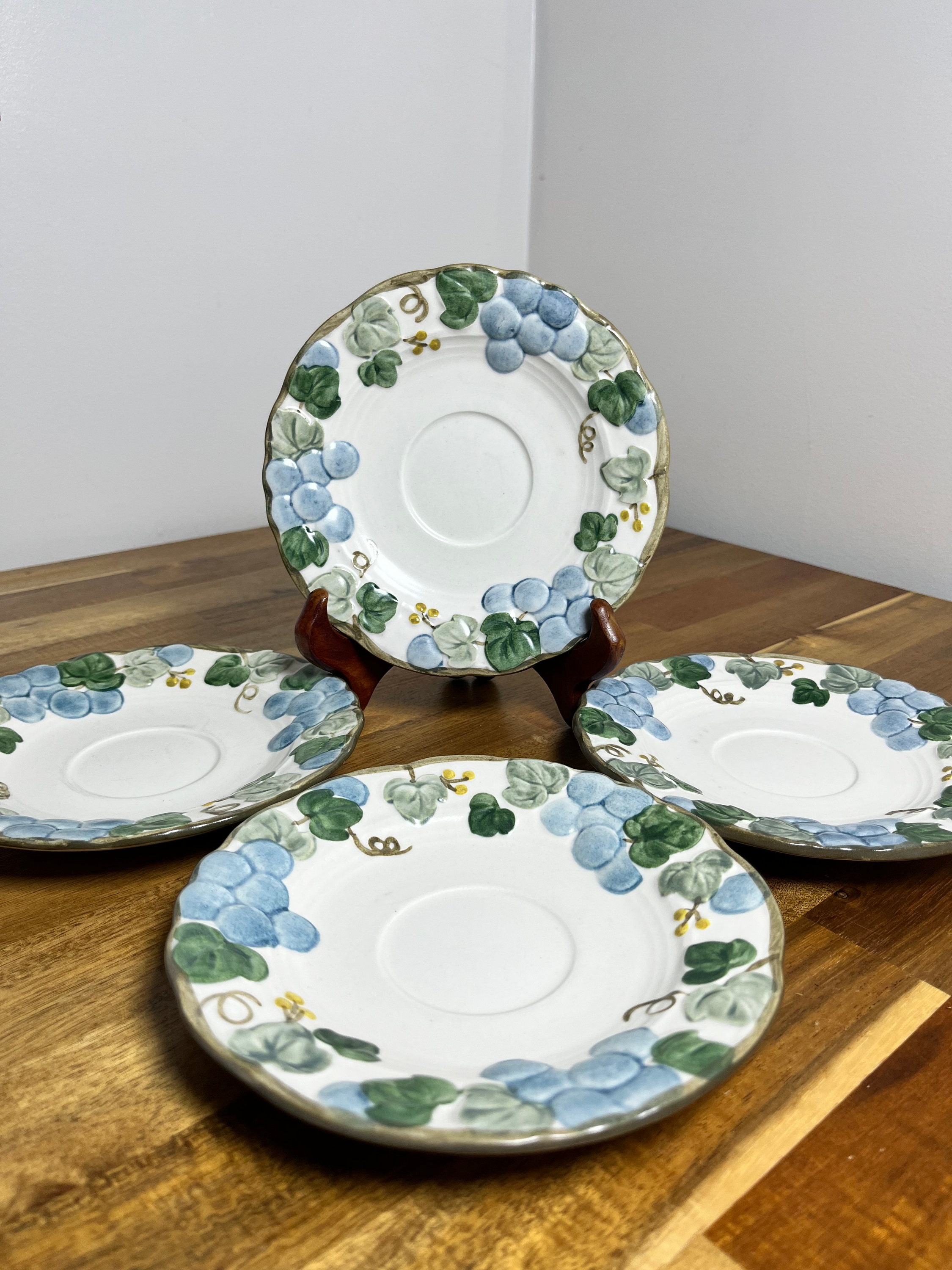 Vtg Poppy Trail by Metlox Sculpted Grape Dinnerware - Etsy