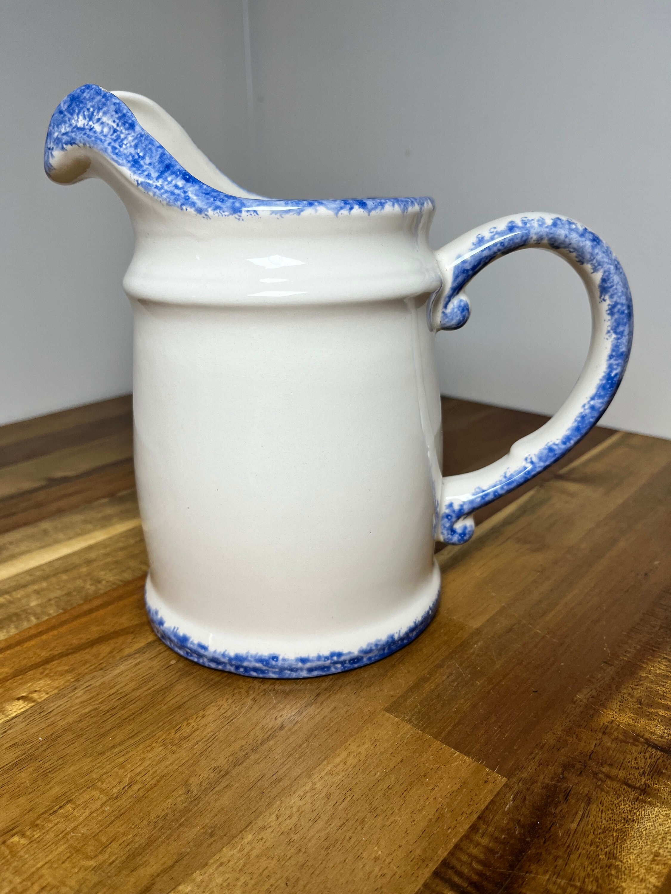 Vtg Texas Bluebonnet Sponge Pottery Pitcher - Etsy