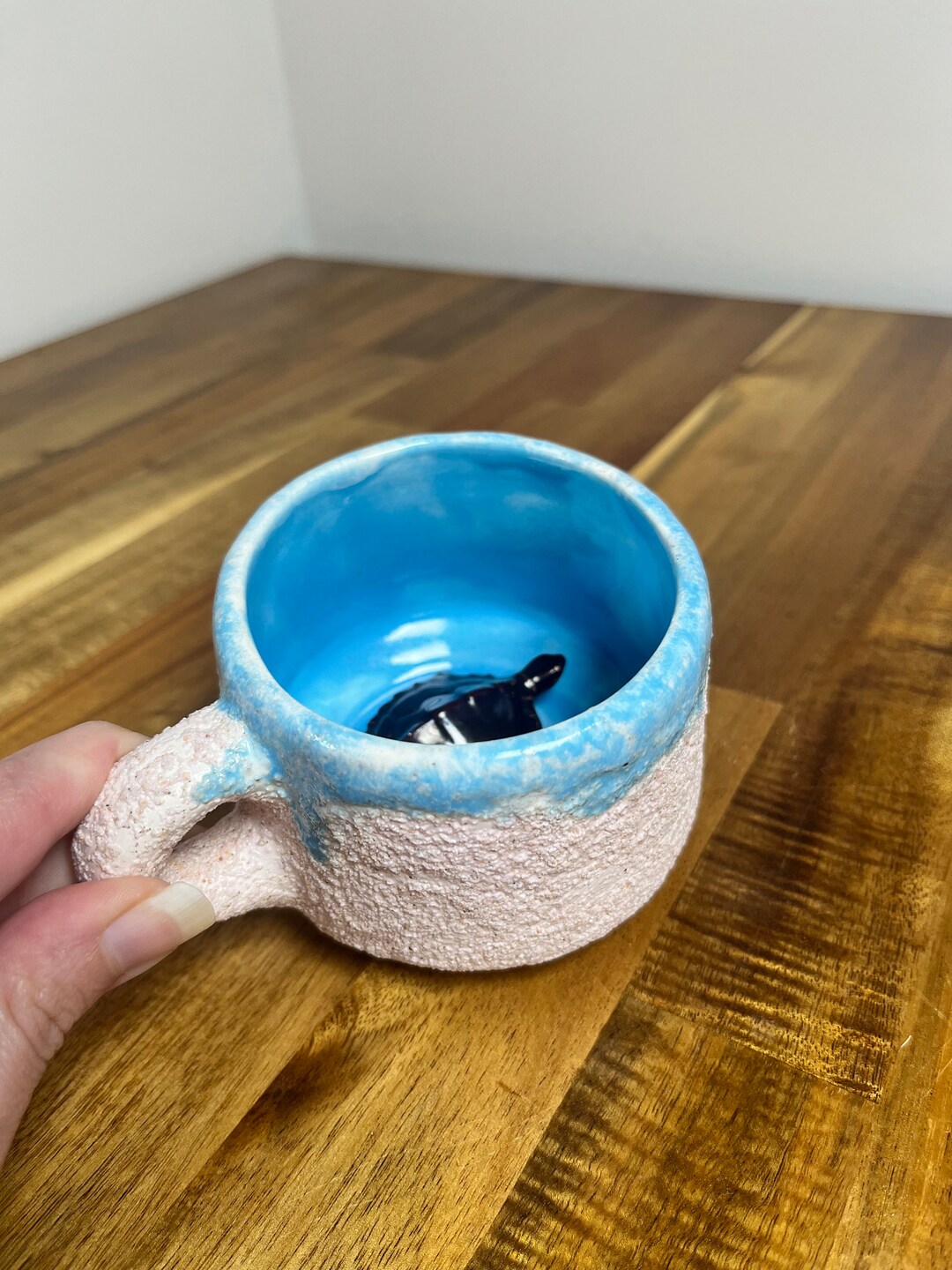 Ceramic Peekaboo Turtle or Frog Mug. Turtle Lover Gift. Turtle Tea Cup ...