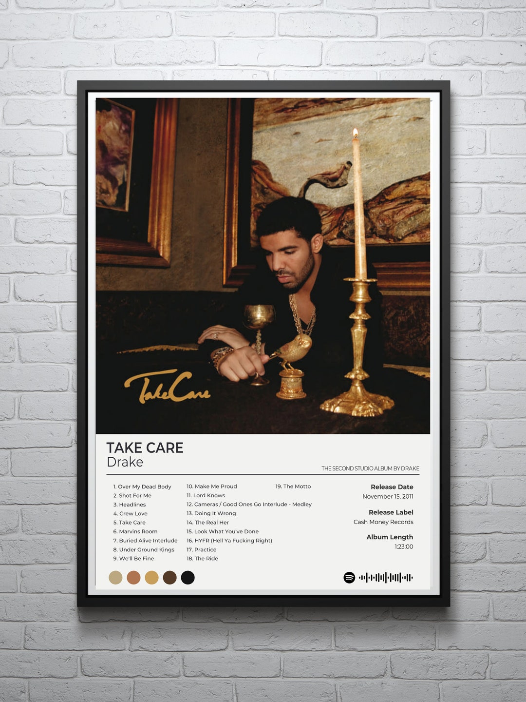 Drake - Take Care Custom Album Cover Poster | Digital Download ...