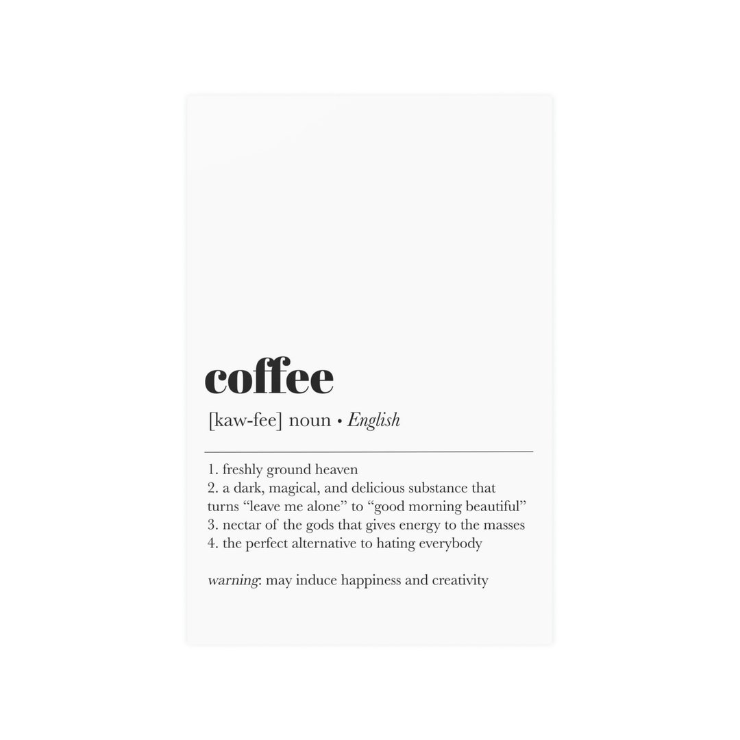 Coffee Definition Poster Print Etsy coffee-definition-poster-print-etsy