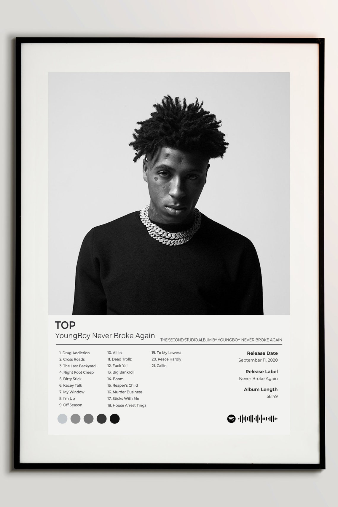 NBA Youngboy - Top Custom Album Cover Poster | Digital Download ...