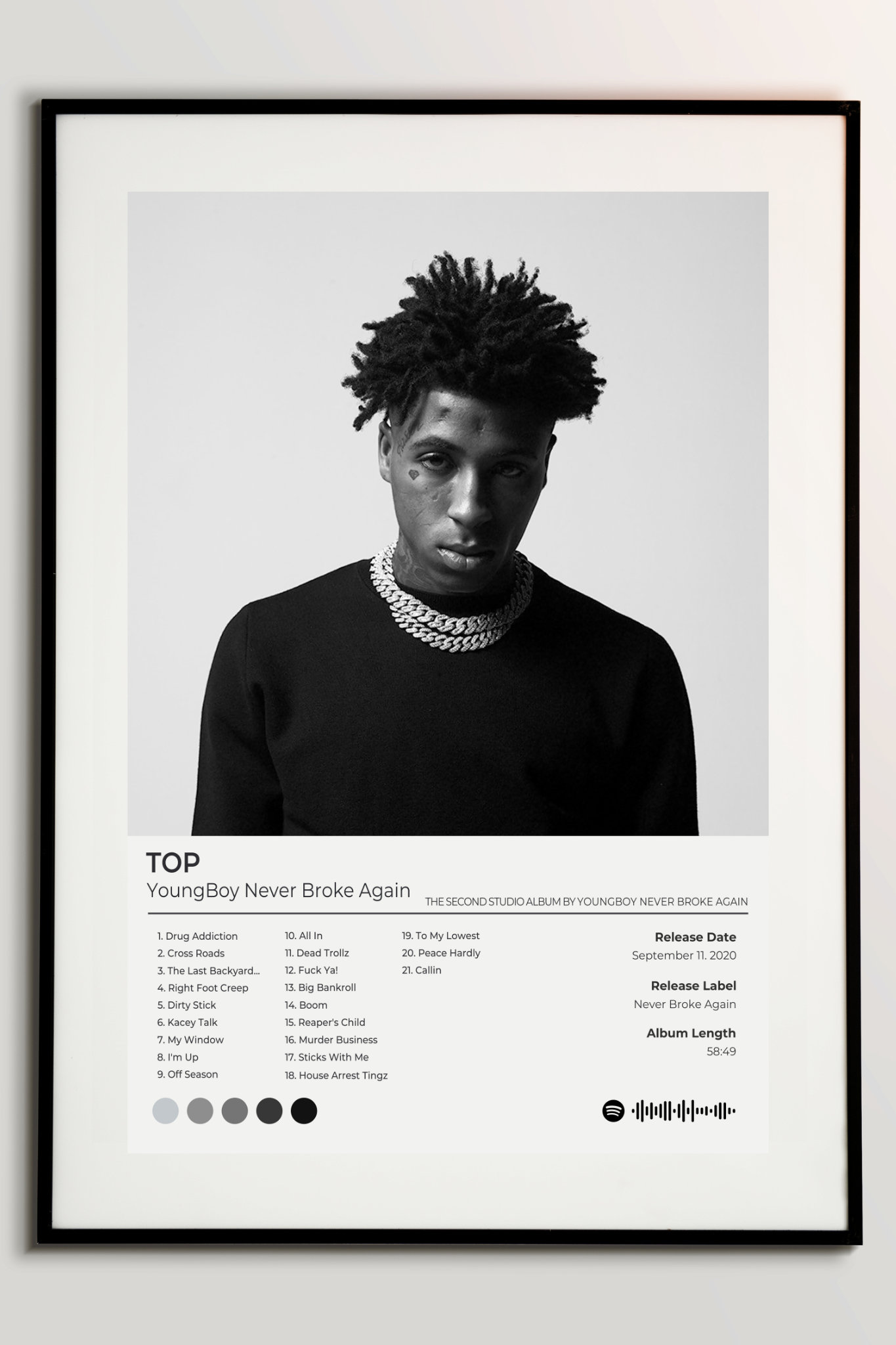 NBA Youngboy - Top Custom Album Cover Poster | Digital Download ...