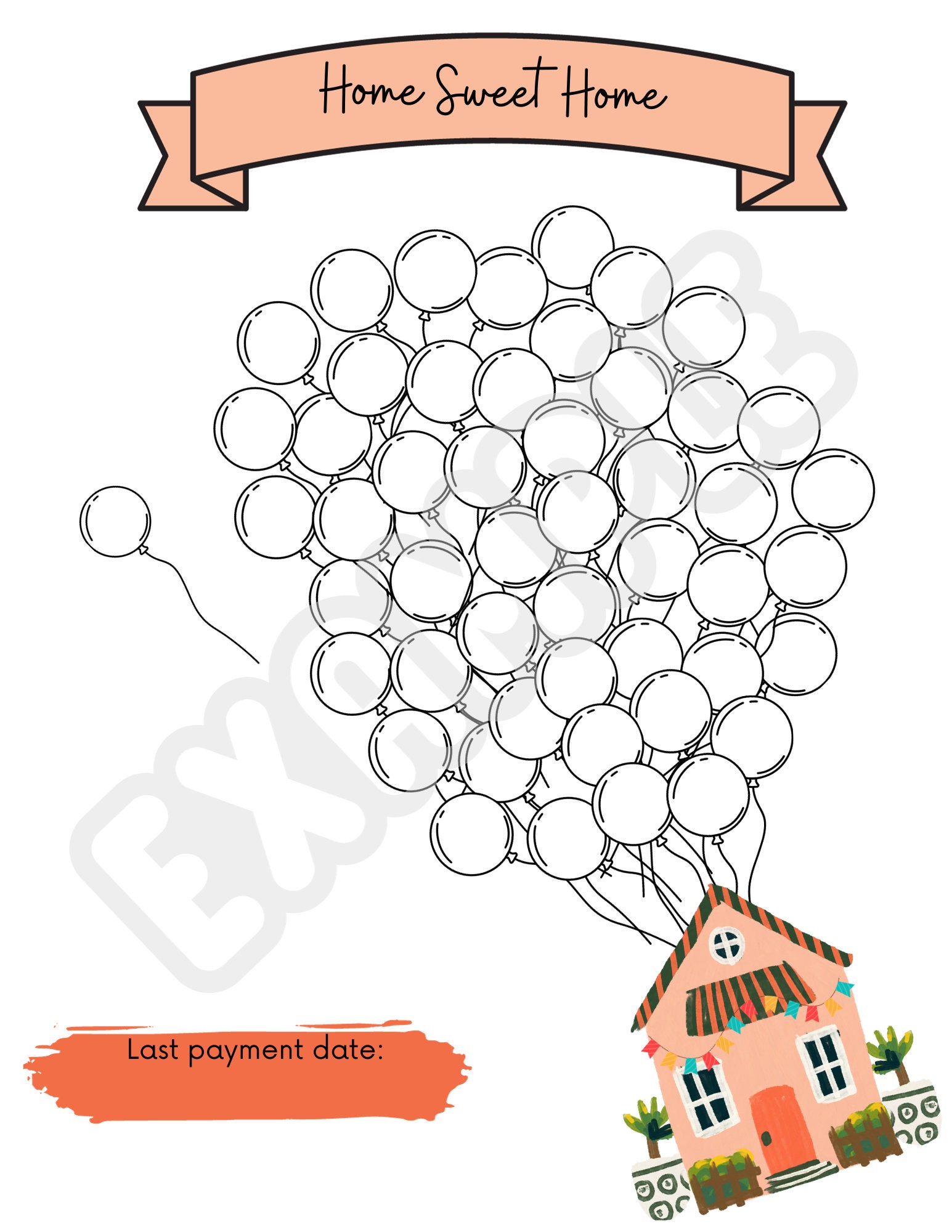 Home Sweet Mortgage Tracker | PRINTABLE | Debt Payoff Tracker | Debt ...