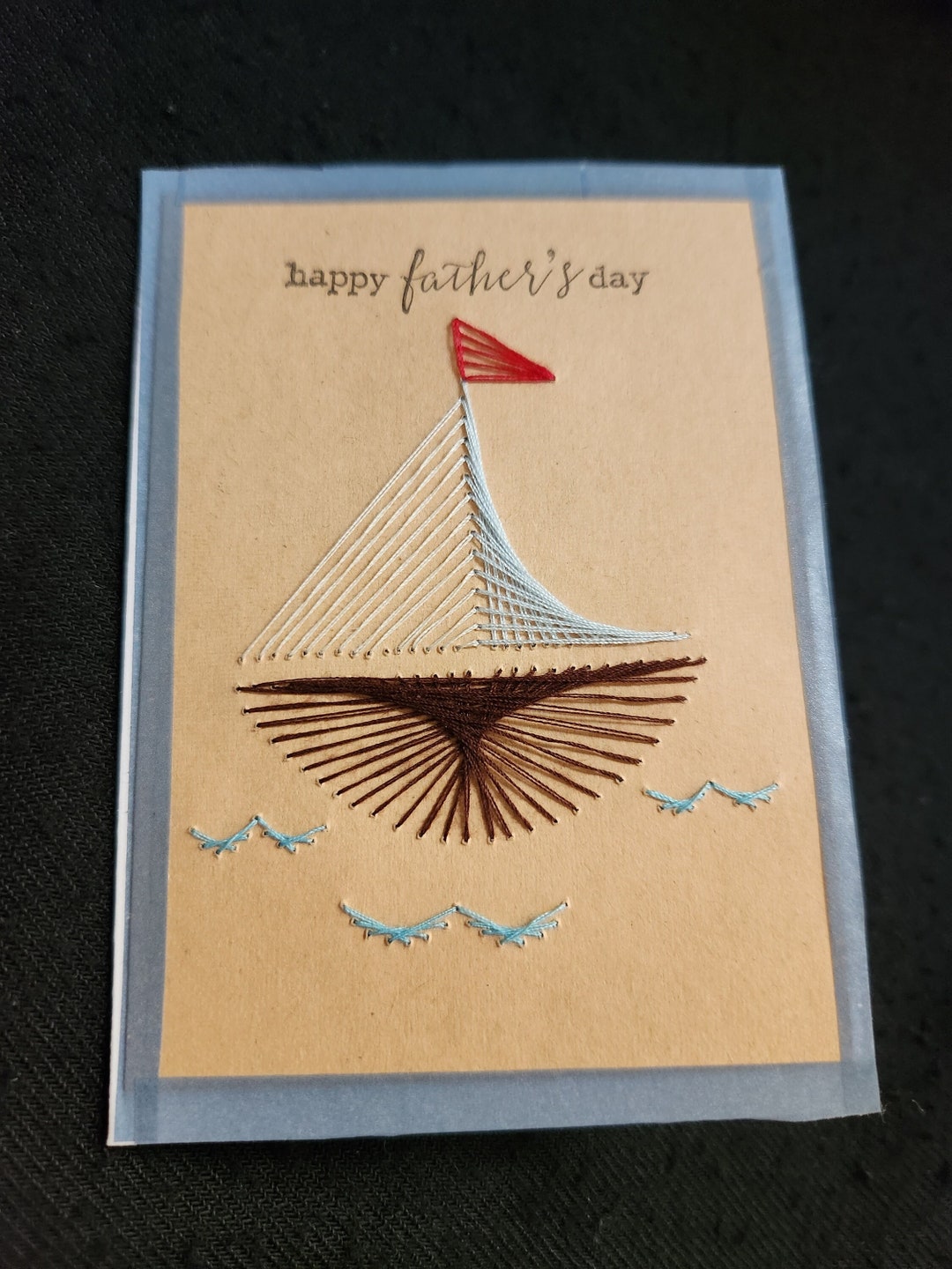 Sailboat String Art Greeting Card - Etsy