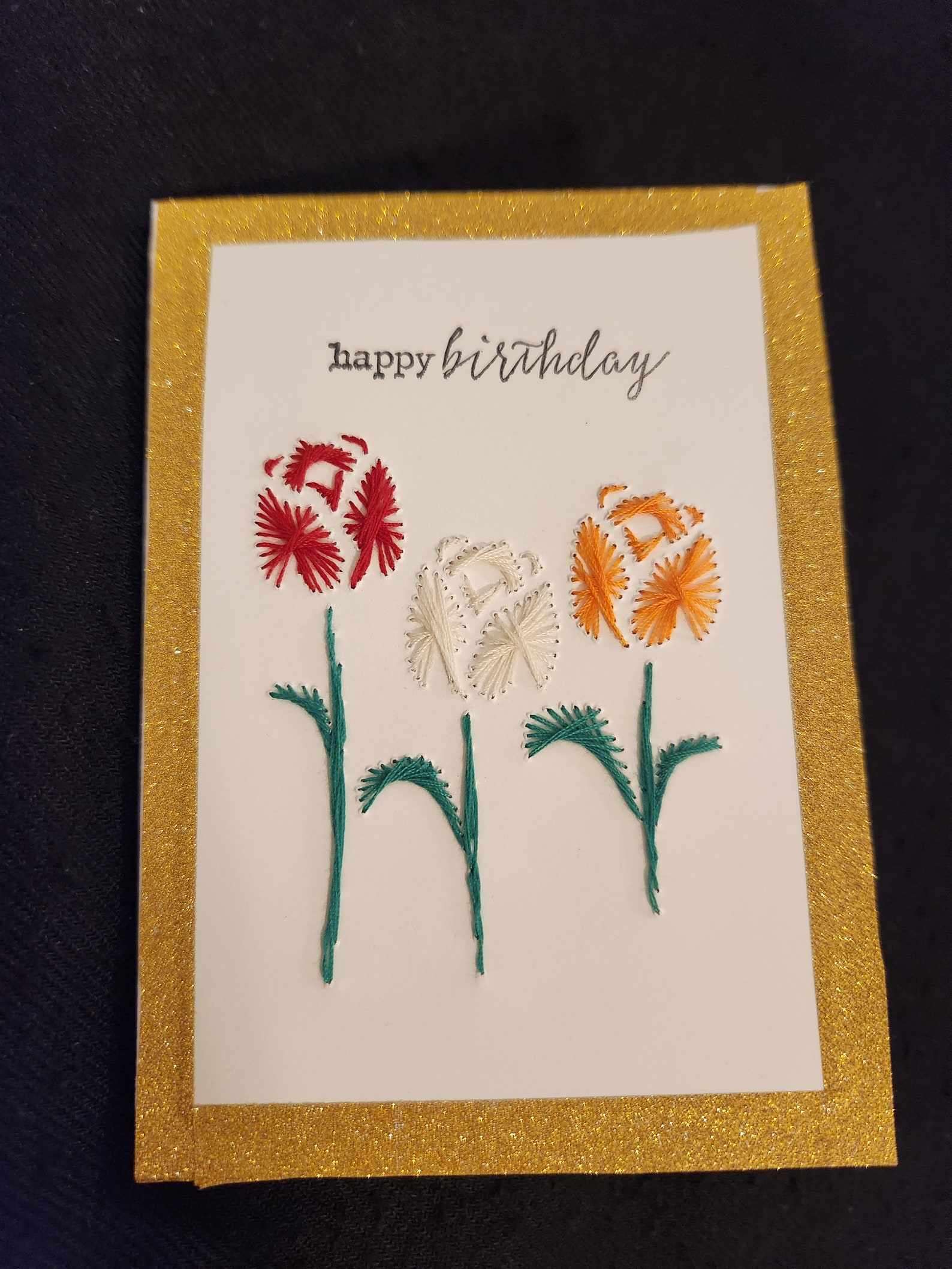 3 Tulips String Art Greeting Card - Etsy