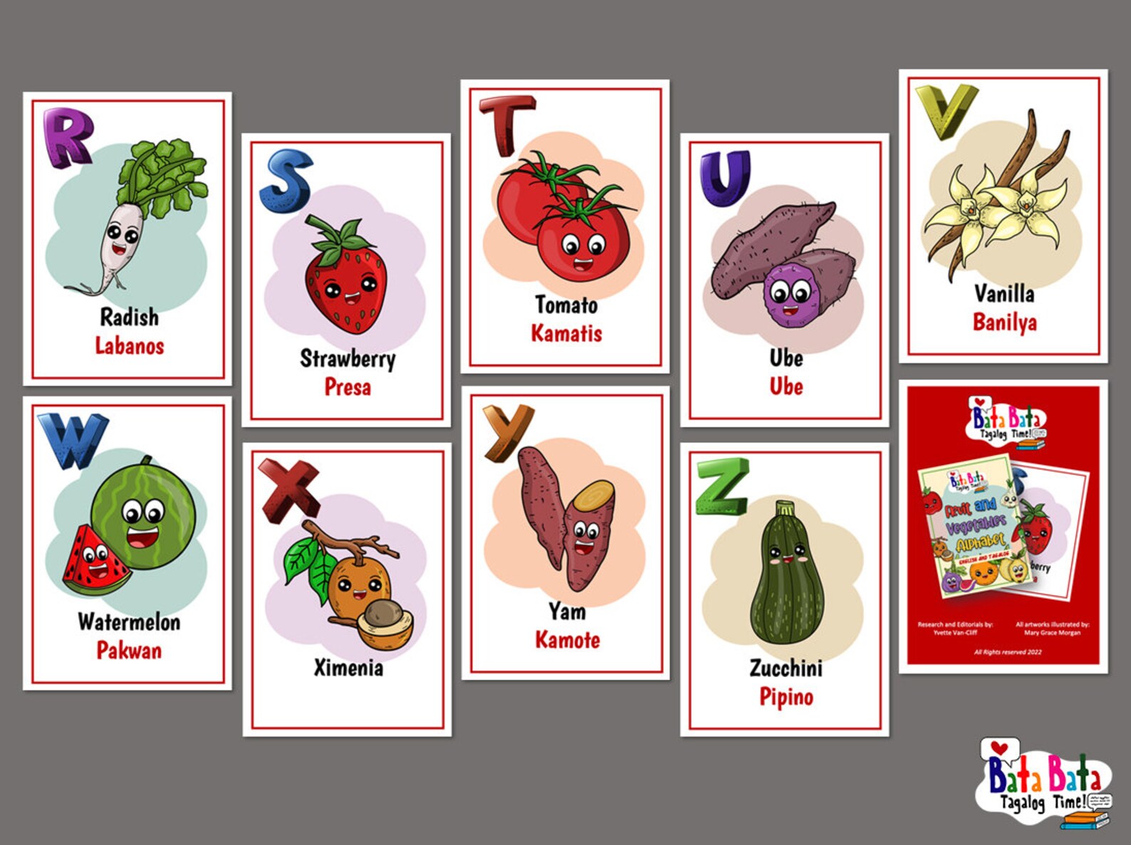 Fruits and Vegetables Filipino Words - Tagalog Words - Prutas at Gulay ...