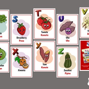 Fruits and Vegetables Filipino Words - Tagalog Words - Prutas at Gulay ...